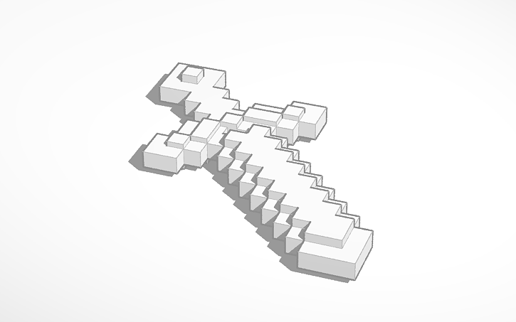 3D design Minecraft Sword | Tinkercad