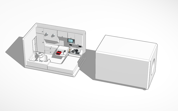 3d Design Nakagin Capsule Pure Tinkercad