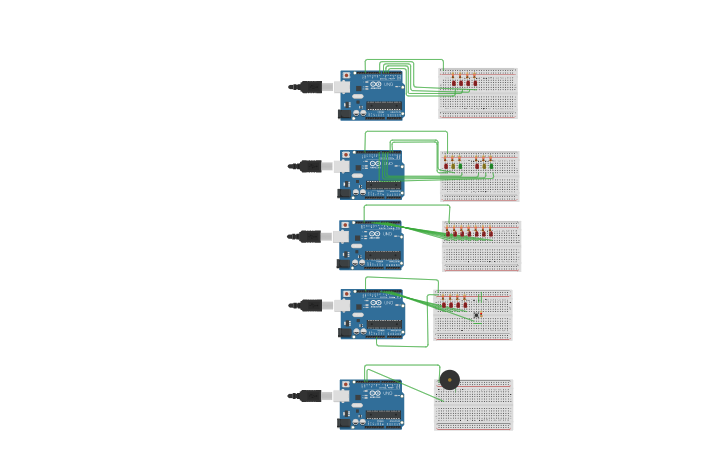 Circuit design Practicas de Arduino Primera parte | Tinkercad