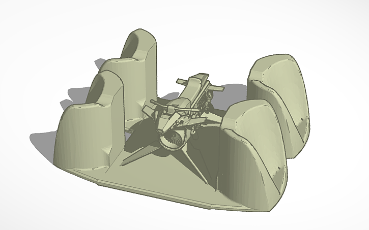 3D design duo ps5 controller houder - Tinkercad