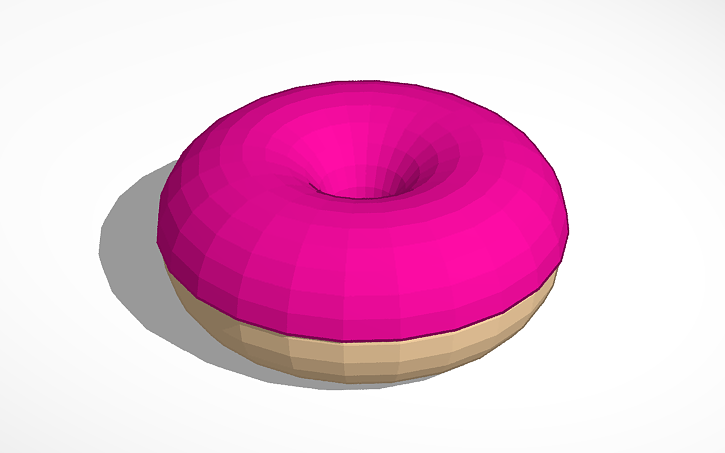 3D design Donut - Tinkercad