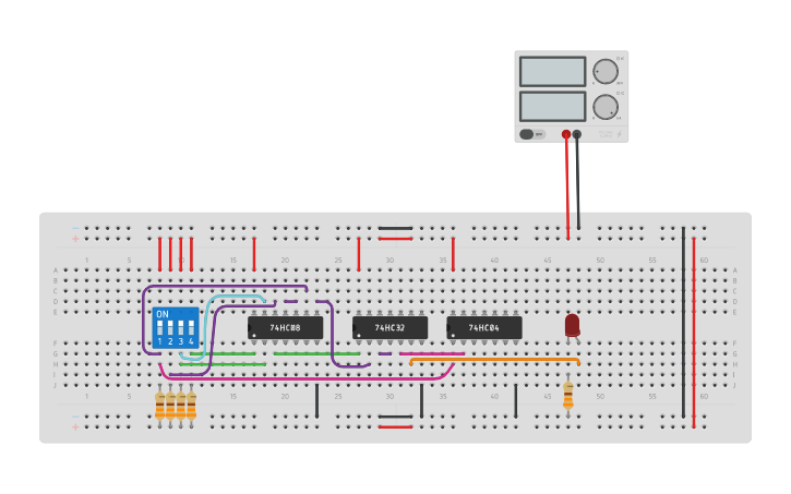 Circuit design Actividades montajes | Tinkercad