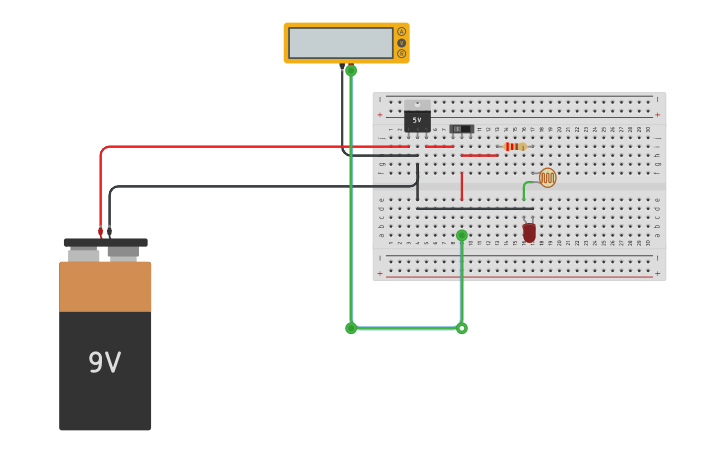 Circuit design SENSOR LDR | Tinkercad