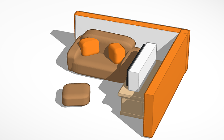 3d Design Tugas Ruang Tamu Tinkercad