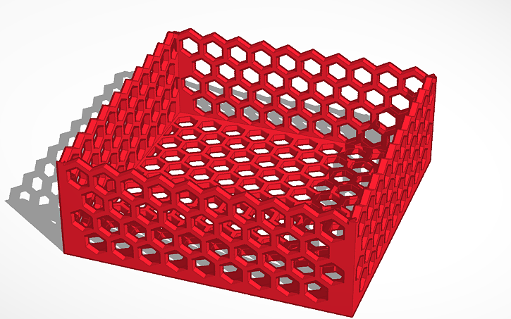 3D design HEX TRAY LARGE SQUARE - Tinkercad
