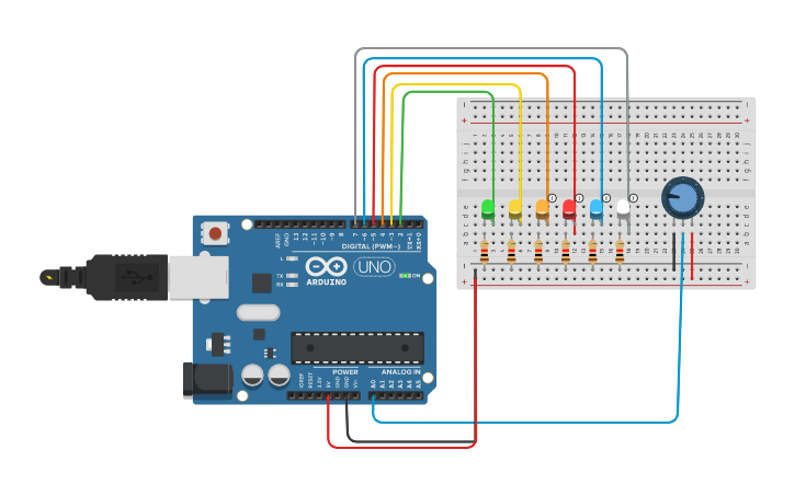 Circuit Design Led Potentiometer Tinkercad