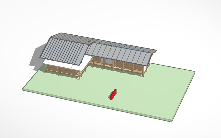 3D design zen japan house - Tinkercad