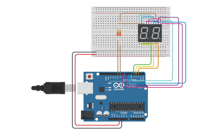 Circuit design Arduino Lab 1B | Tinkercad