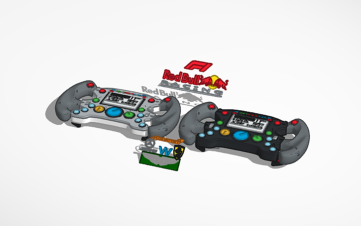 3D design F1 Steering wheel v3.0 - Tinkercad