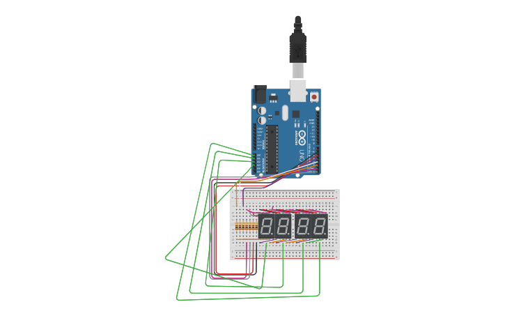 Circuit Design Cronometro Tinkercad