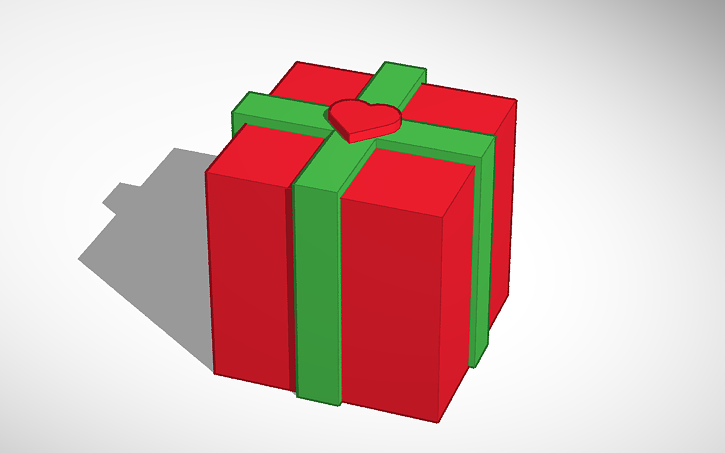 3D design Christmas Present - Tinkercad