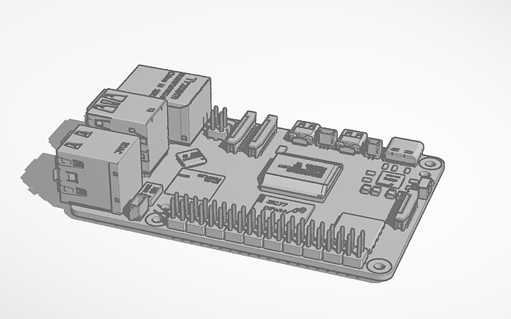 3D design raspberry pi 5 - Tinkercad
