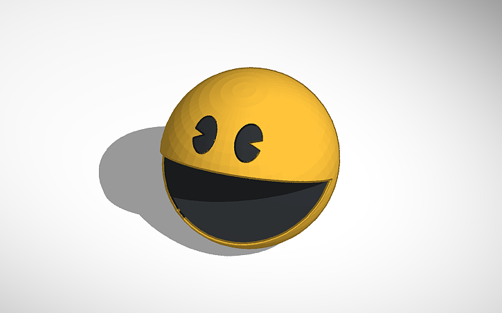3D design Pacman - Tinkercad