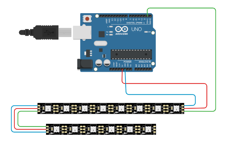 Circuit design Copy of Arduino UNO R3 - Tinkercad