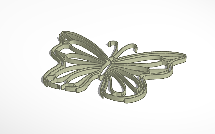 3D design Butterfly - Tinkercad