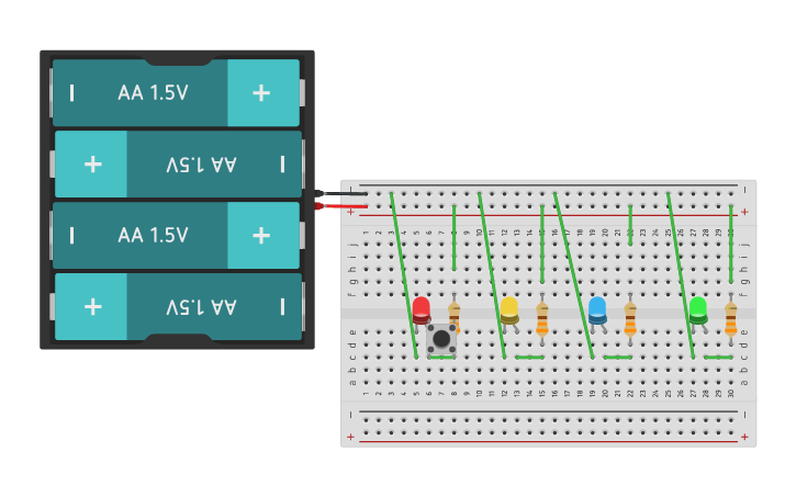 Circuit design Circuito en paralelo | Tinkercad