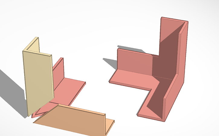 3D design 3 piece corner | Tinkercad