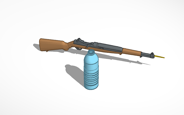 3D design M1 Garand - Tinkercad
