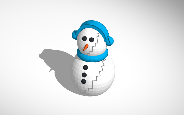 3D design Snowman | Tinkercad