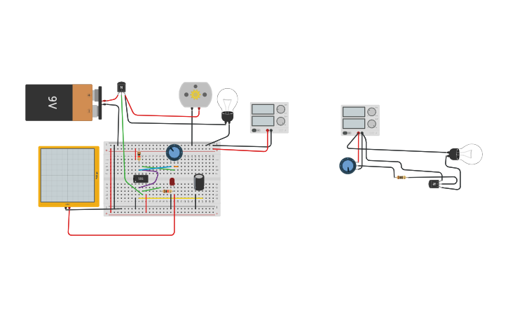 Circuit design Transistor - Tinkercad