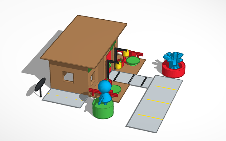 3D design Norwalk coffee shop AF - Tinkercad
