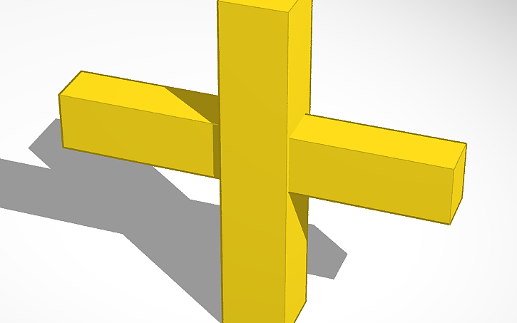 3D design Cross - Tinkercad