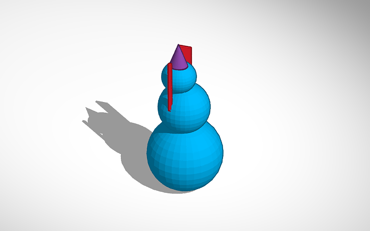3D design Snowman | Tinkercad
