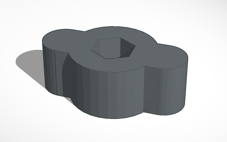 3D design Turning Knob 2x M8 - Tinkercad