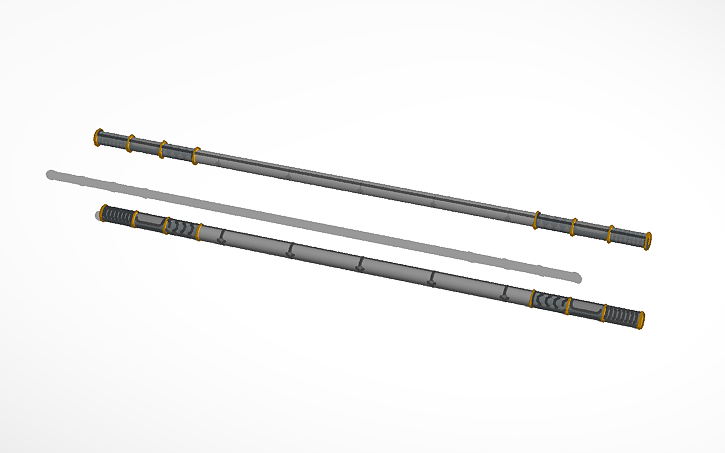3D design My Collapsible Bo-Staff - Tinkercad