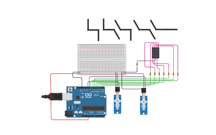 Circuit Design Arduino And Actuator Tinkercad