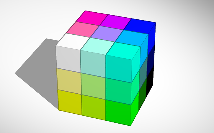 3D design Color Cube - Tinkercad