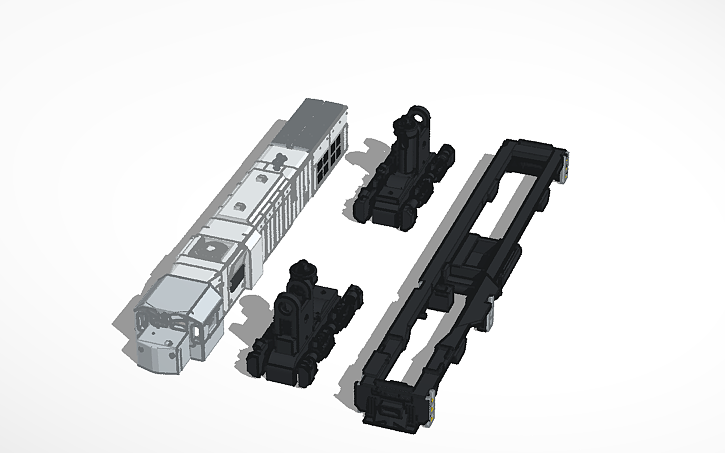 3D design Copy of EMD GT26CW-2 Locomotive(N) - Tinkercad