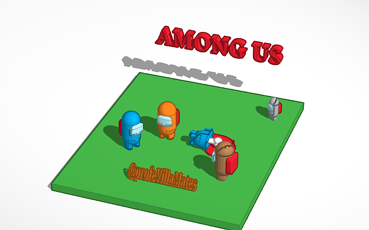 3D design Among Us - Tinkercad