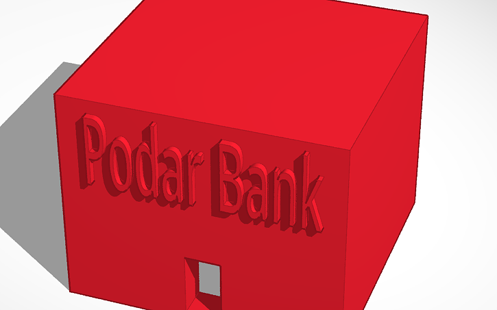 3D design Bank - Tinkercad