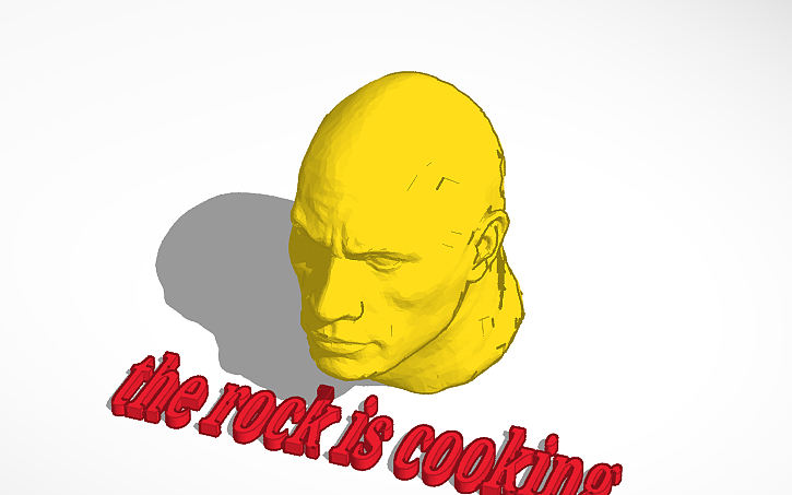 3D design The Rock - Tinkercad