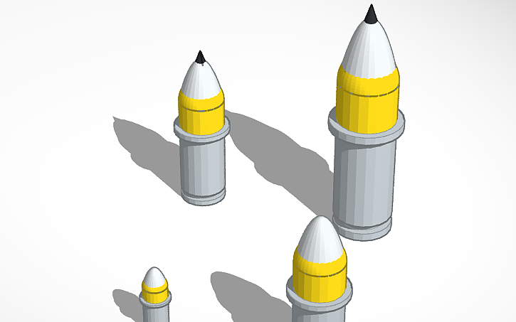 3D design Bullets ver 2.0 | Tinkercad