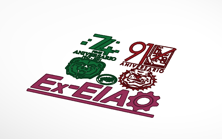 3D design Aniversario FIME ASOC. EX-EIAO | Tinkercad