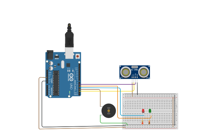 Circuit design Lab5 Home Security System | Tinkercad