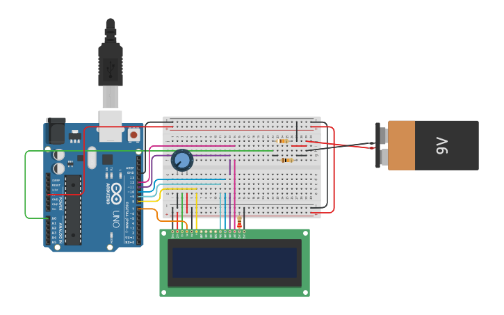 Circuit design voltmeter | Tinkercad