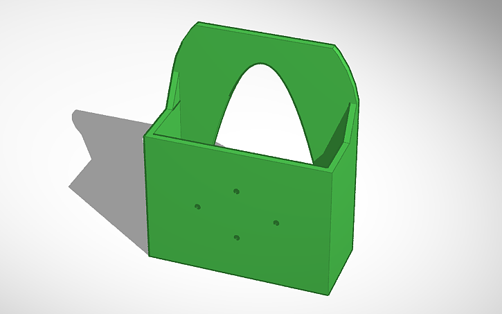 3D design Bathroom tissue box dispenser v2.7 - wall mounted - Tinkercad