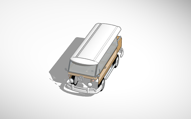 3D design Classic VW Bus - Tinkercad