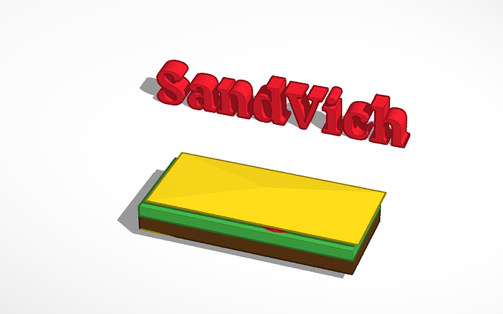 3D design Sandvich - Tinkercad