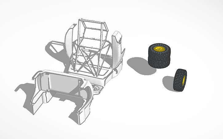 3D design chevy prerunner stubby - Tinkercad