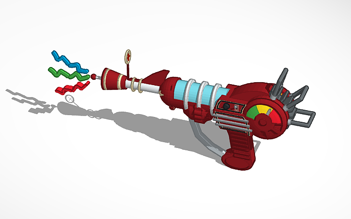 3D design COD ray gun - Tinkercad