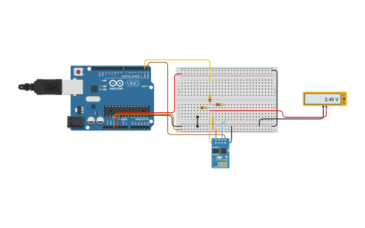 Circuit Design Esp8266 With Arduino Uno Tinkercad 7708