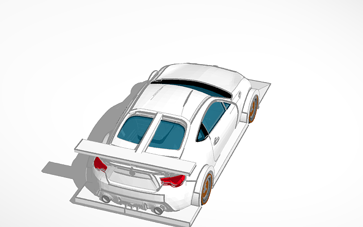 3D design Subaru BRZ custom bodykit - Tinkercad