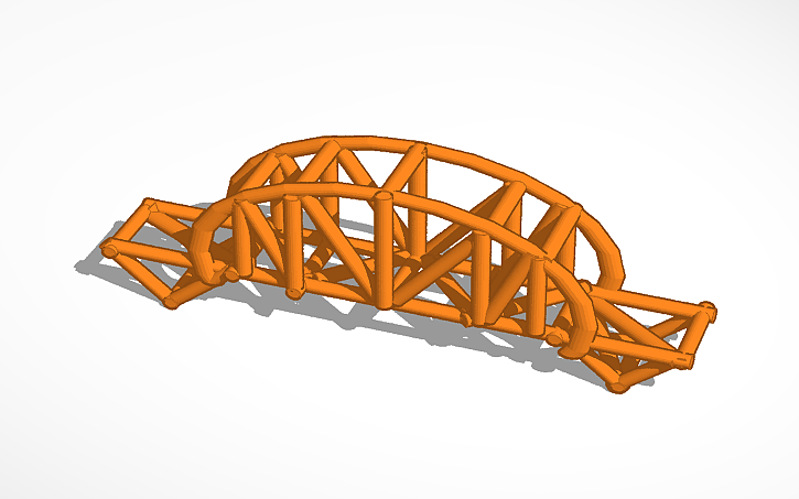 3D design 22-23 The Spaghetti Bridge B3 - Tinkercad