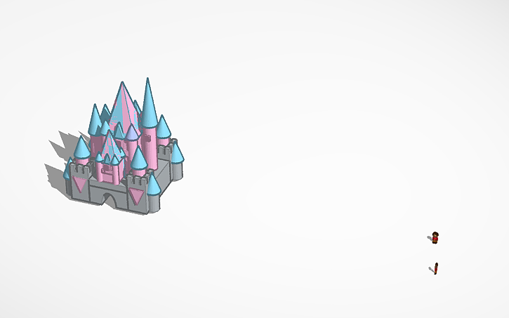 3D design Disneyland Castle - Tinkercad