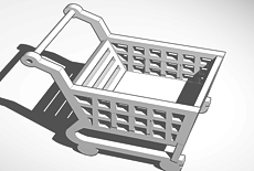 3D design Shopping Cart Sample | Tinkercad