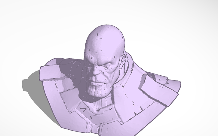 3D design thanos bust | Tinkercad